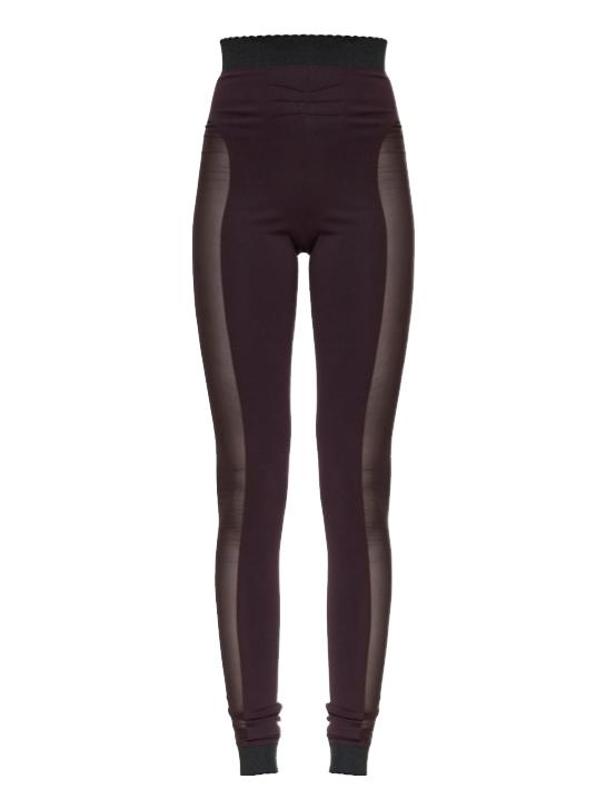 ATTICO The Attico Sheer Panel High-Waist Pants